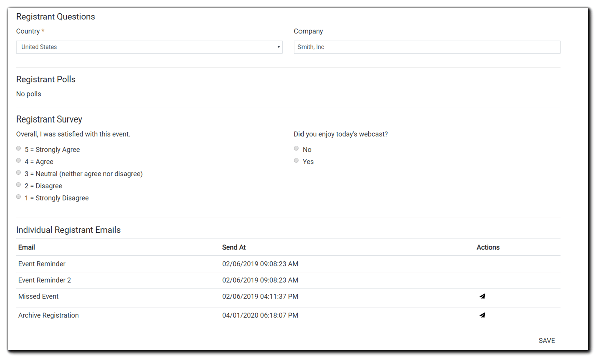 Registrant Management